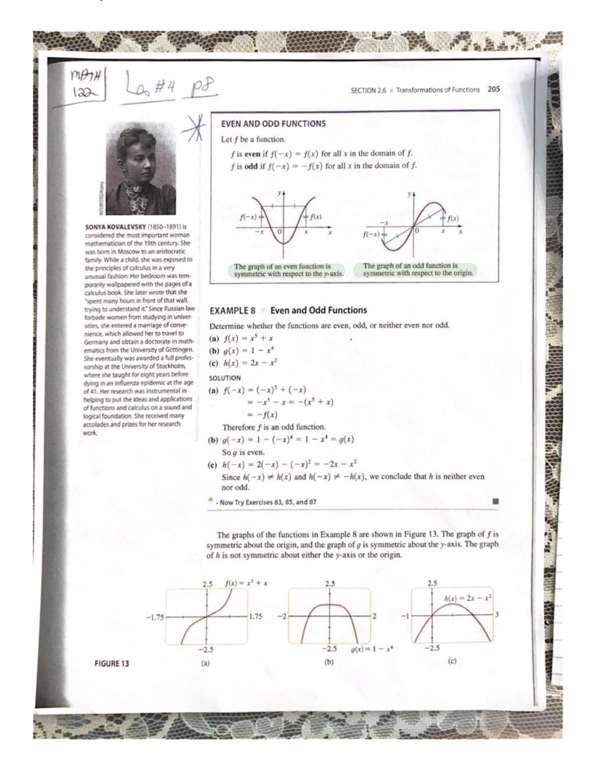 Lesson #4- Page 8 - Precalc Notes - MATH 122 - Studocu