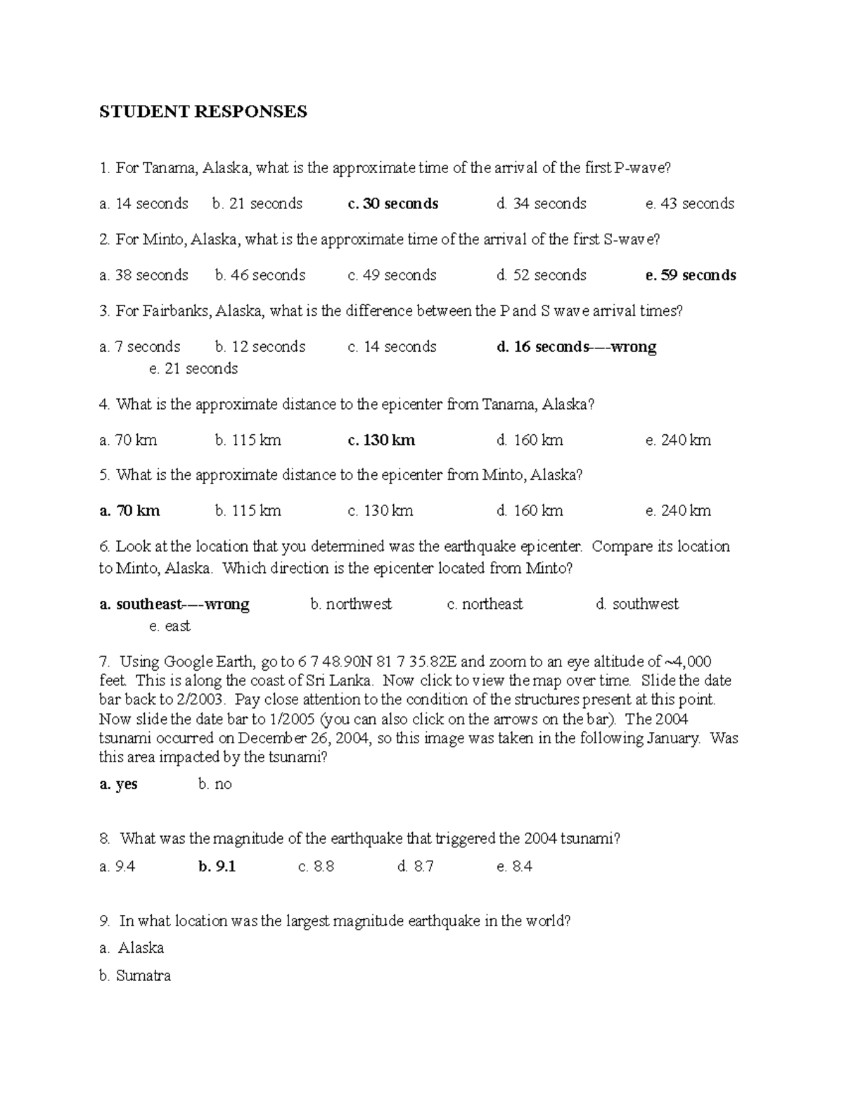 Unit 10 Lab Student Response Sheet Fall 22 - STUDENT RESPONSES For ...