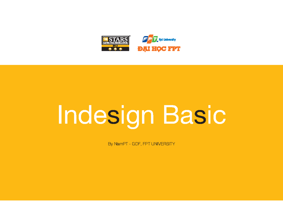 FU DTG101 Indesign Basic - Indesign Basic By NamPT - GDF, FPT ...