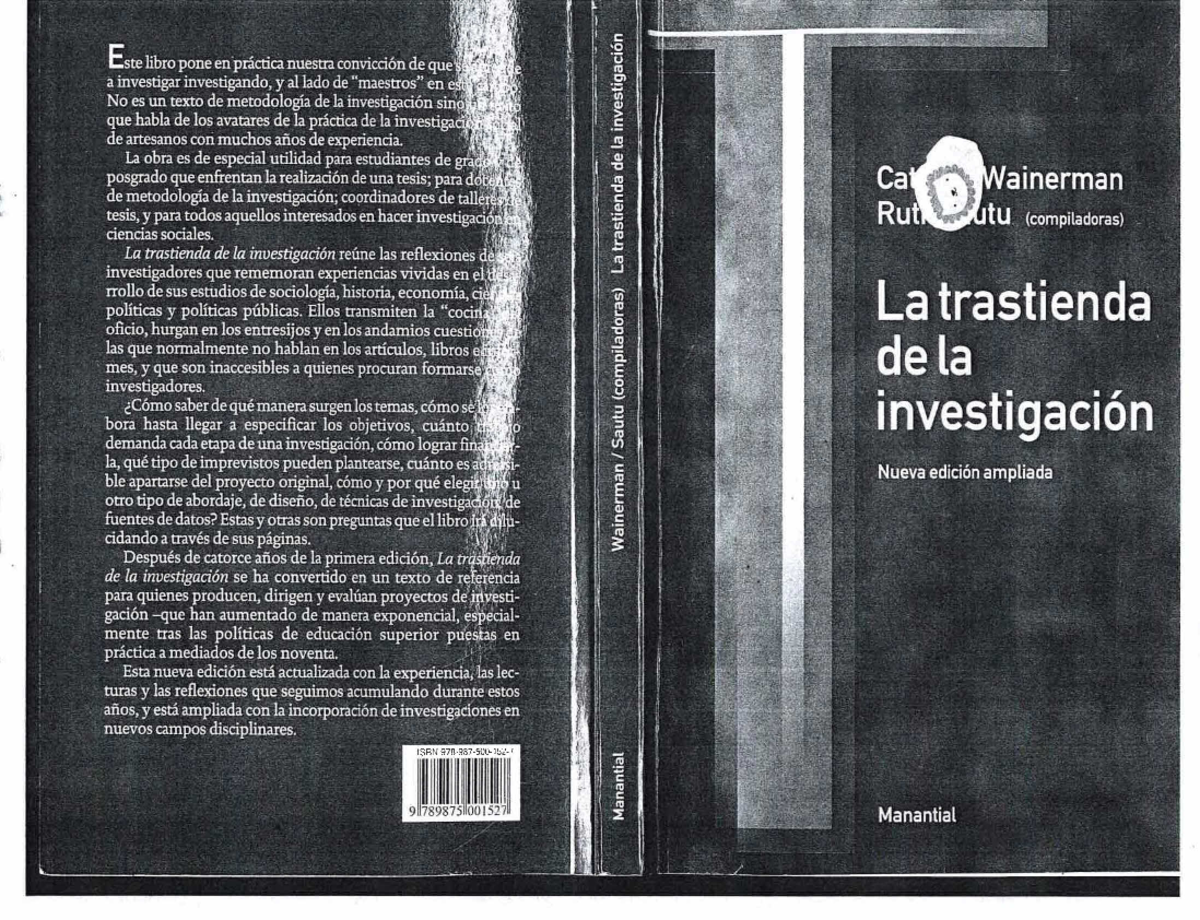 Sautu - , Este libro pone en practica nuestra convicción de que a ...