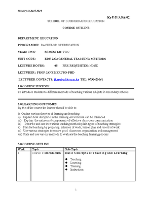 2. A KSEF Checklist AND Presentations - KSEF CHECKLIST TABLE OF ...