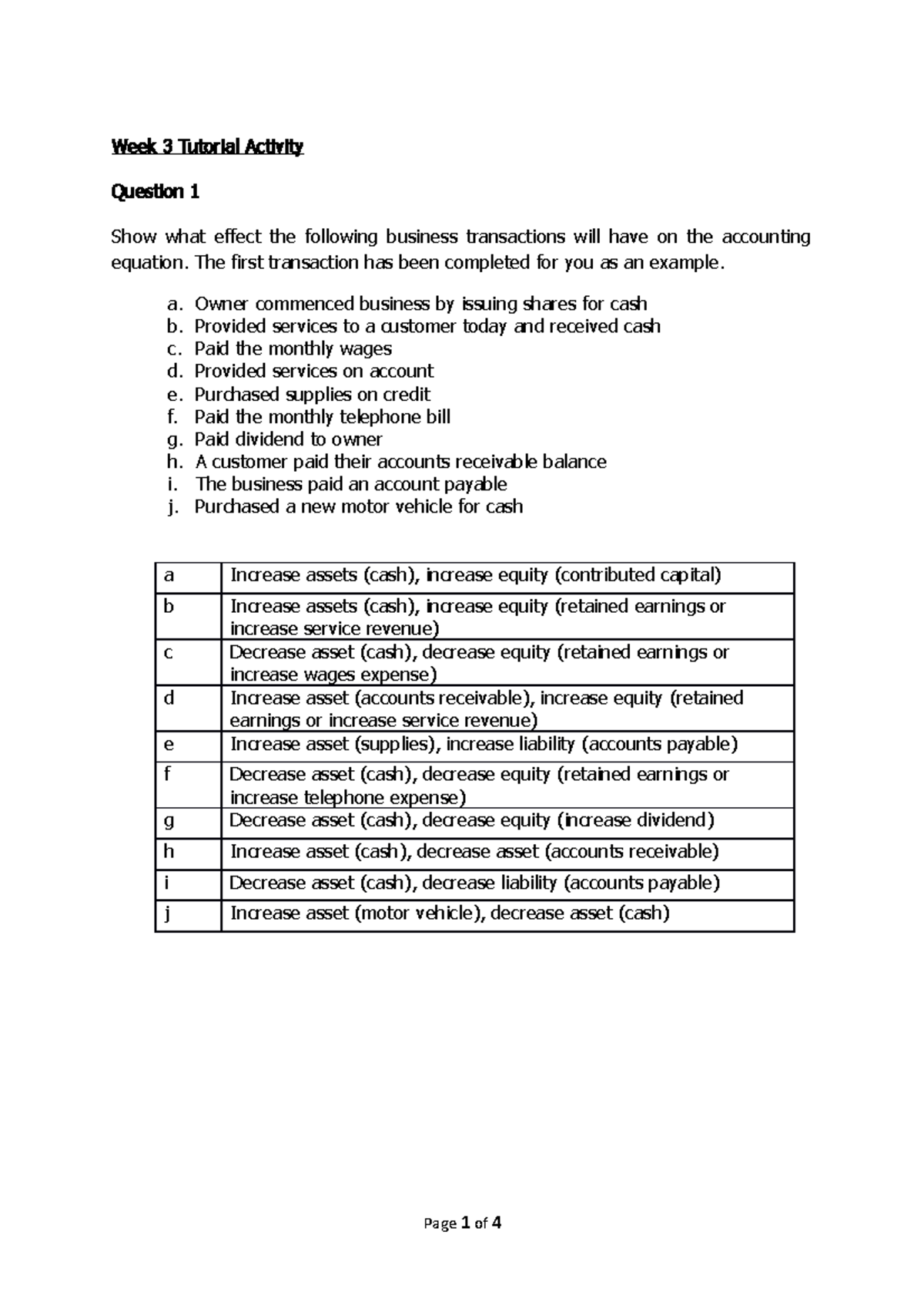 Tutorial Activity solution - Week 3 Tutorial Activity Question 1 Show ...