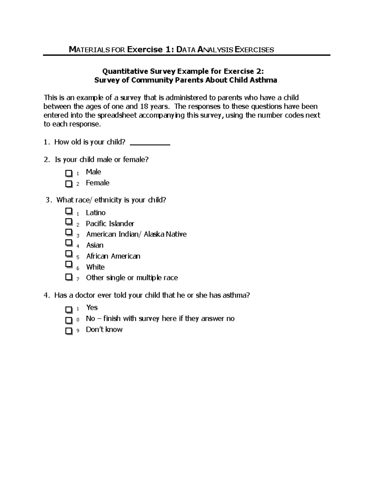 Exercise 1 Data Set - The Data Set accompanied with Assignment 1 - MATERIALS FOR Exercise 1 ...