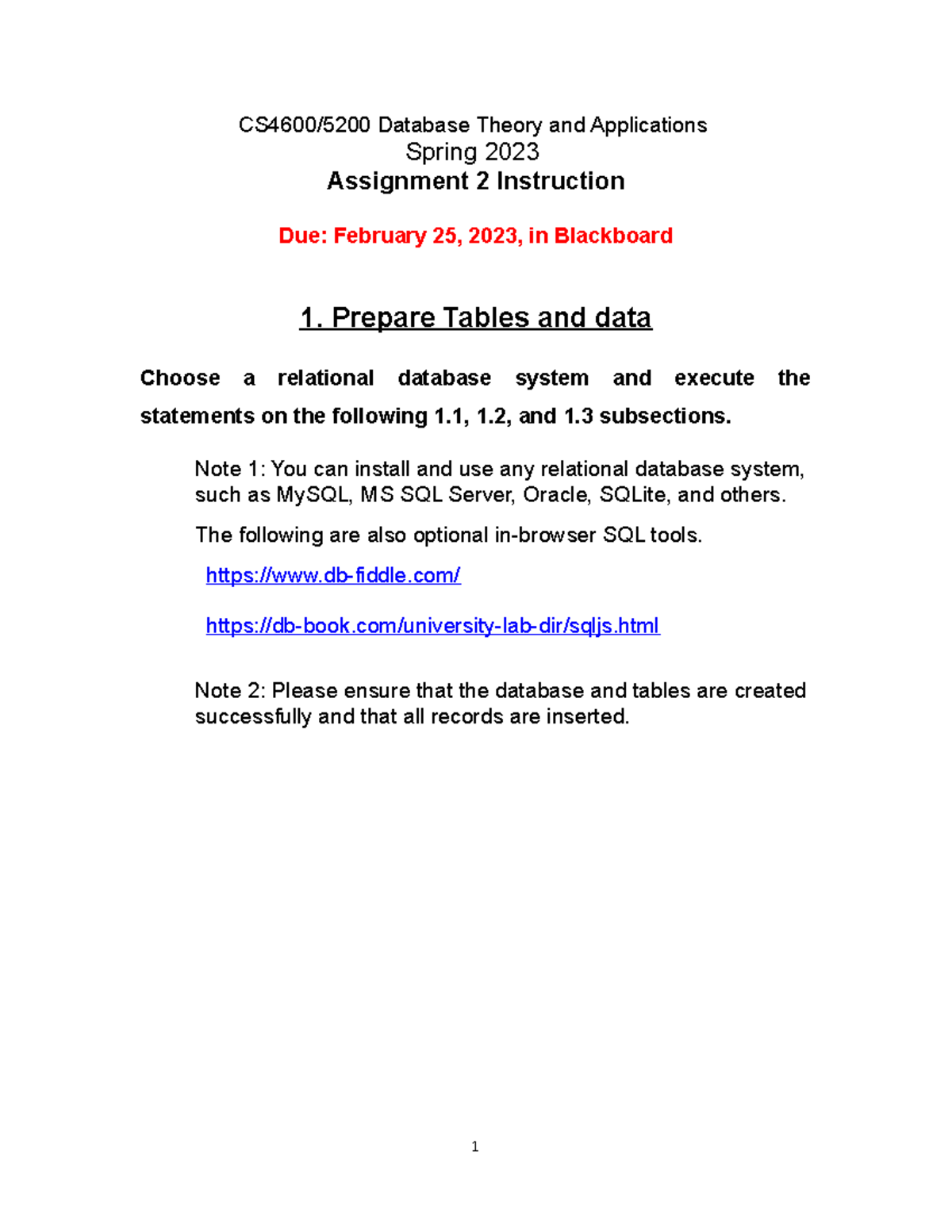 CS5200 Spring 2023 Assign 2 21480 700741921 Vallem - CS4600/5200 Database Theory and ...