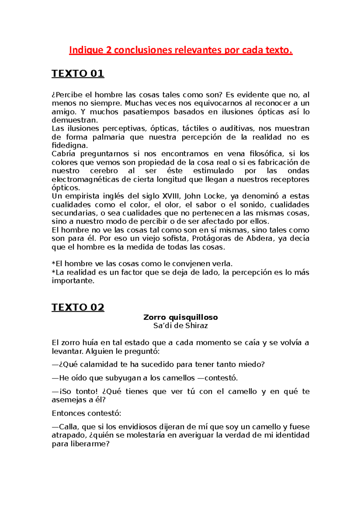 Práctica - Obteniendo conclusiones (1) ee - Indique 2 conclusiones ...