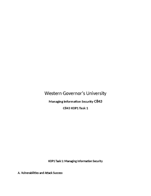 managing information security C843 Task Walkthrough - Shawn’s C843 Task ...