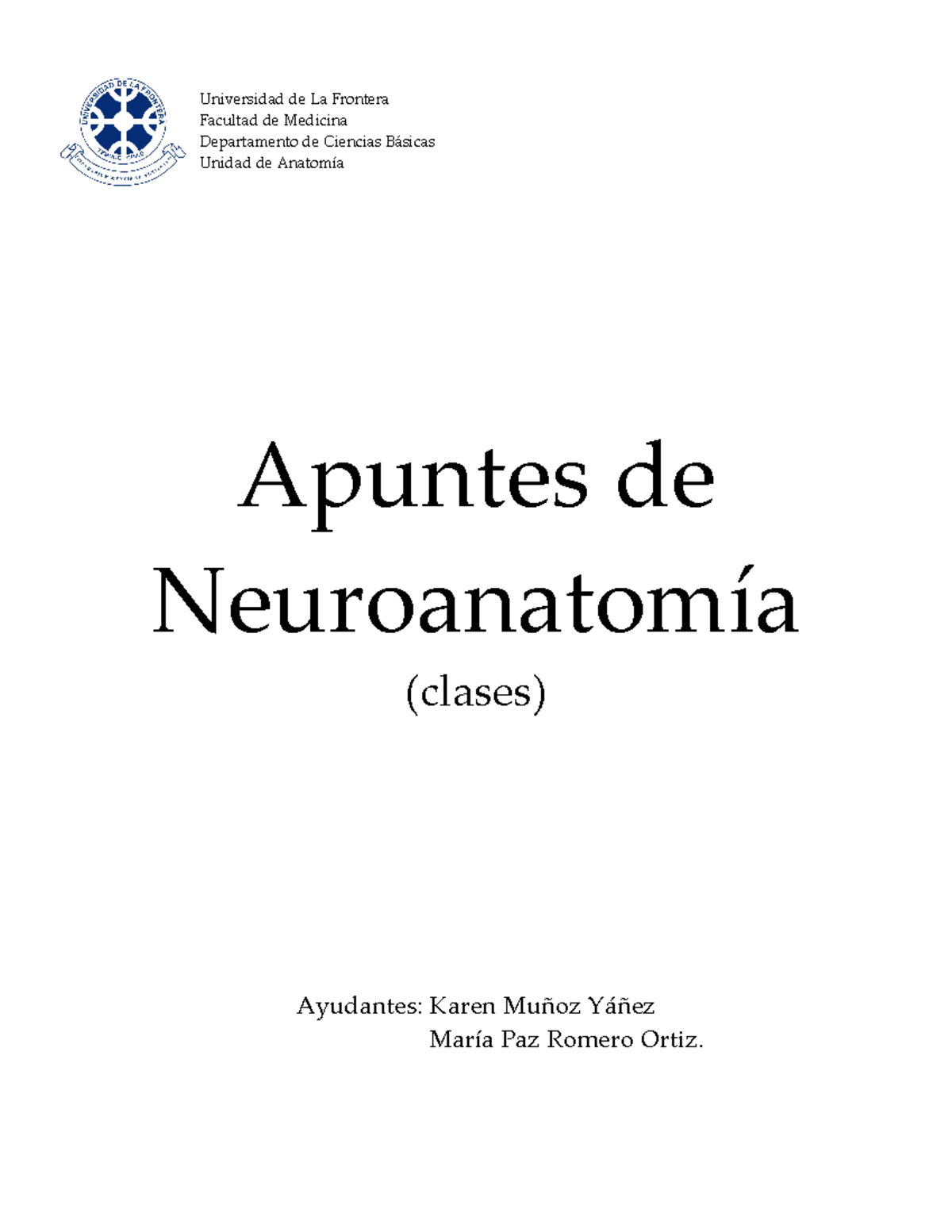 Apuntes de neurotomia - Universidad de La Frontera Facultad de Medicina ...