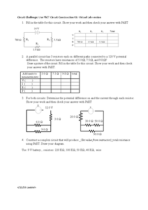 SIM Electric Field and Potential - - Studocu