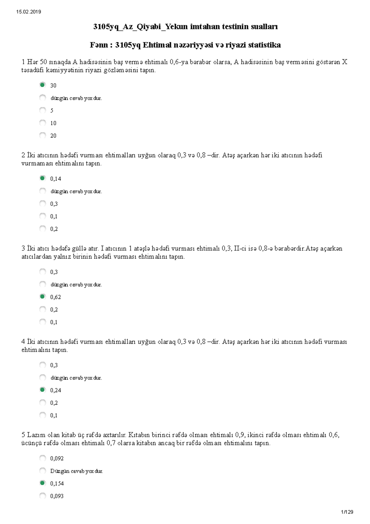 3105yq-Ehtimal-n-z-riyy-si-v-riyazi-statistika AZ - 1 2 3 4 5 3105yq_Az ...