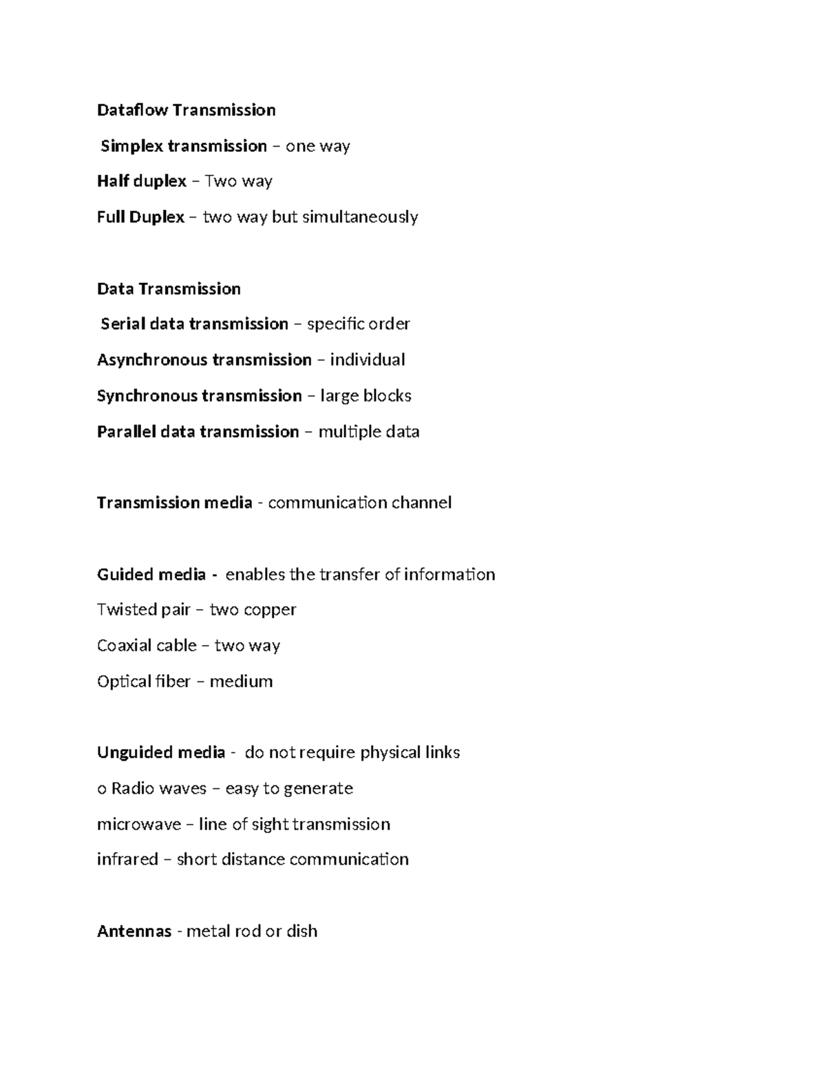 Dataflow Transmission - Dataflow Transmission Simplex transmission ...