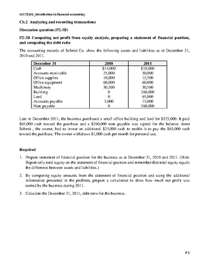 Introduction to Financial Accounting ACCT1101 - HKU - StuDocu