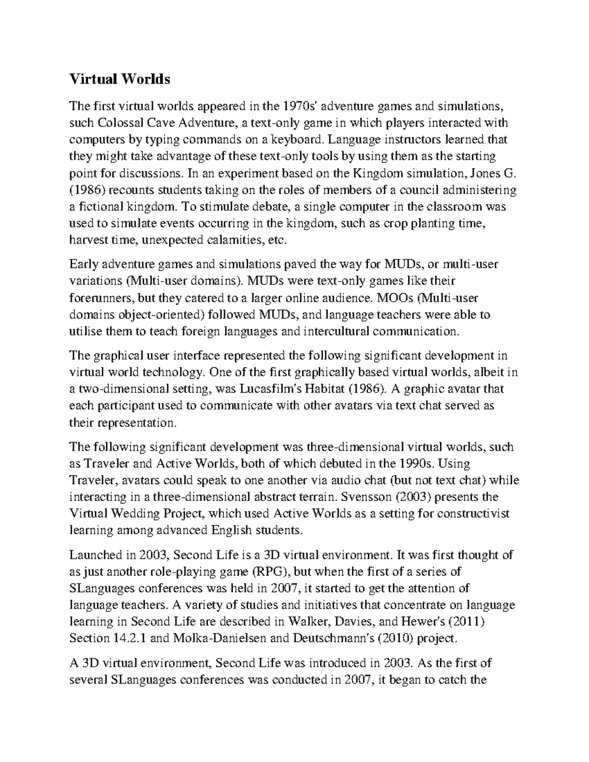 Various Educational Technology Practices 8 Computer assisted Language