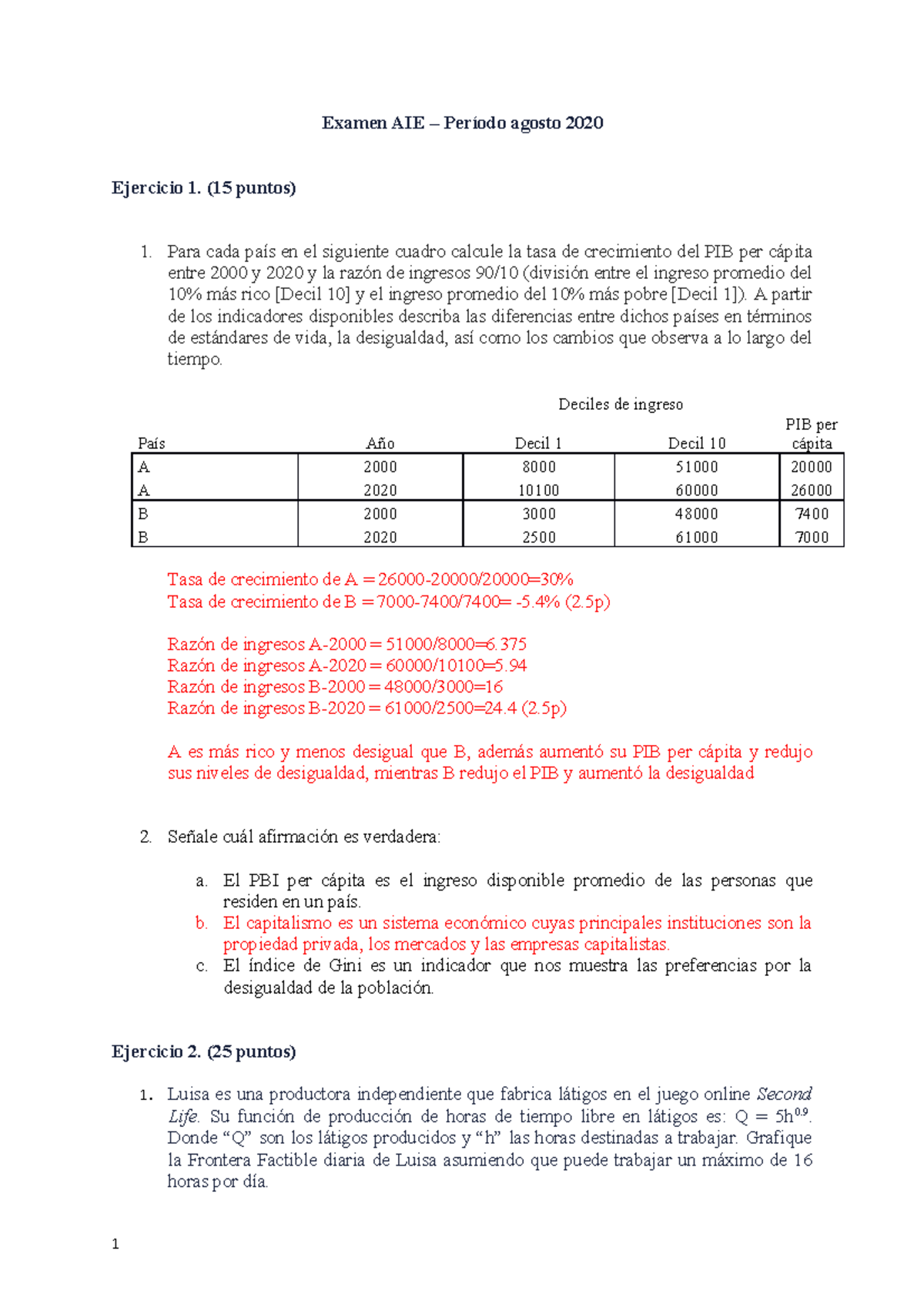 Examen Agosto 2020 Solución - Examen AIE – Período agosto 2020 Ejercicio 1. (15 puntos) 1. Para ...