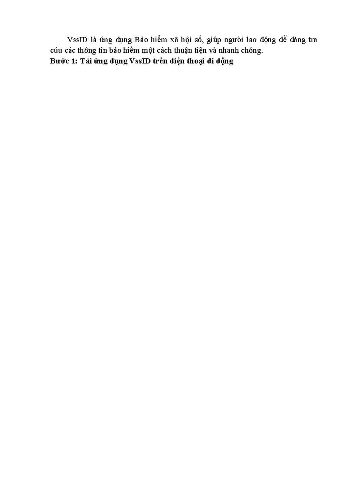 Cài đặt ứng dụng Bảo hiểm xã hội số Vss ID - VssID là ứng dụng Bảo hiểm ...