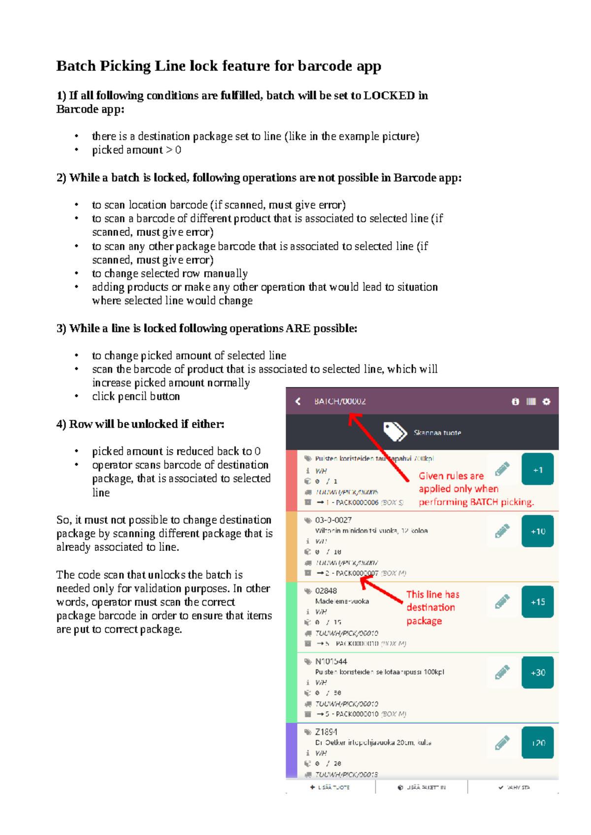 Batch picking lock feature for barcode app - Batch Picking Line lock ...