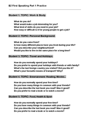 B2 First Part 3 and 4 Practice - B2 First Part 3 and 4 Practice ...