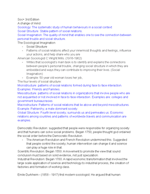 Chapter 10 - Race and Racialization - Date: 11/01/ Class: SOC Title ...