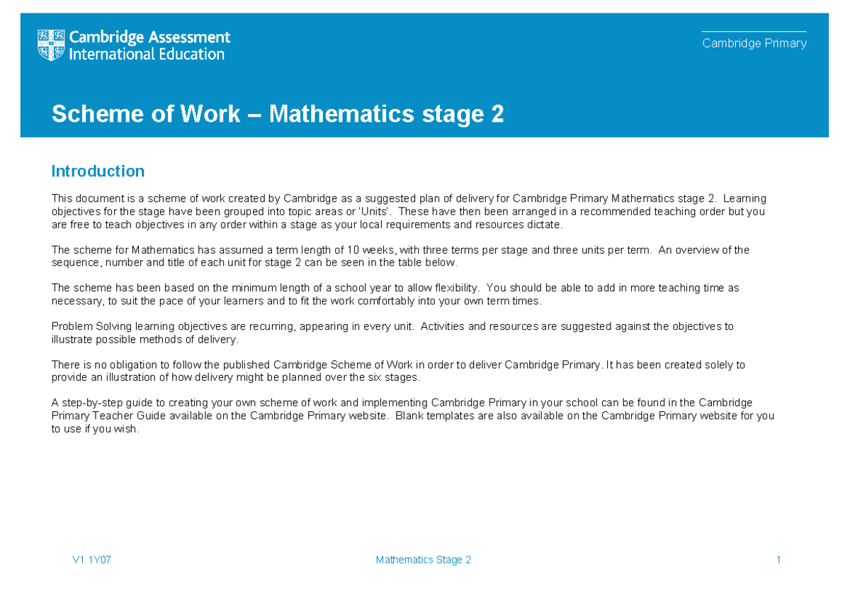Math-stage -7 and 8 - Cambridge Primary Scheme of Work – Mathematics ...