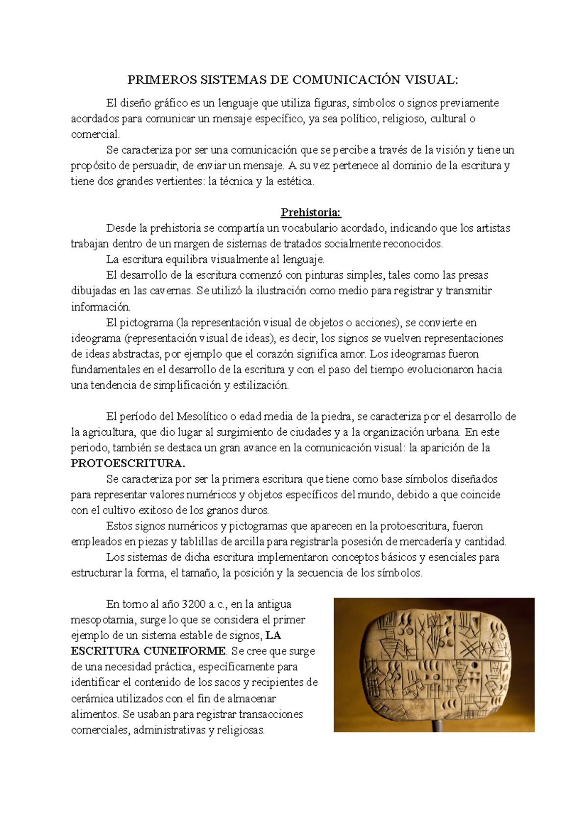 Resumen primer parcial teoria. - PRIMEROS SISTEMAS DE COMUNICACIÓN ...