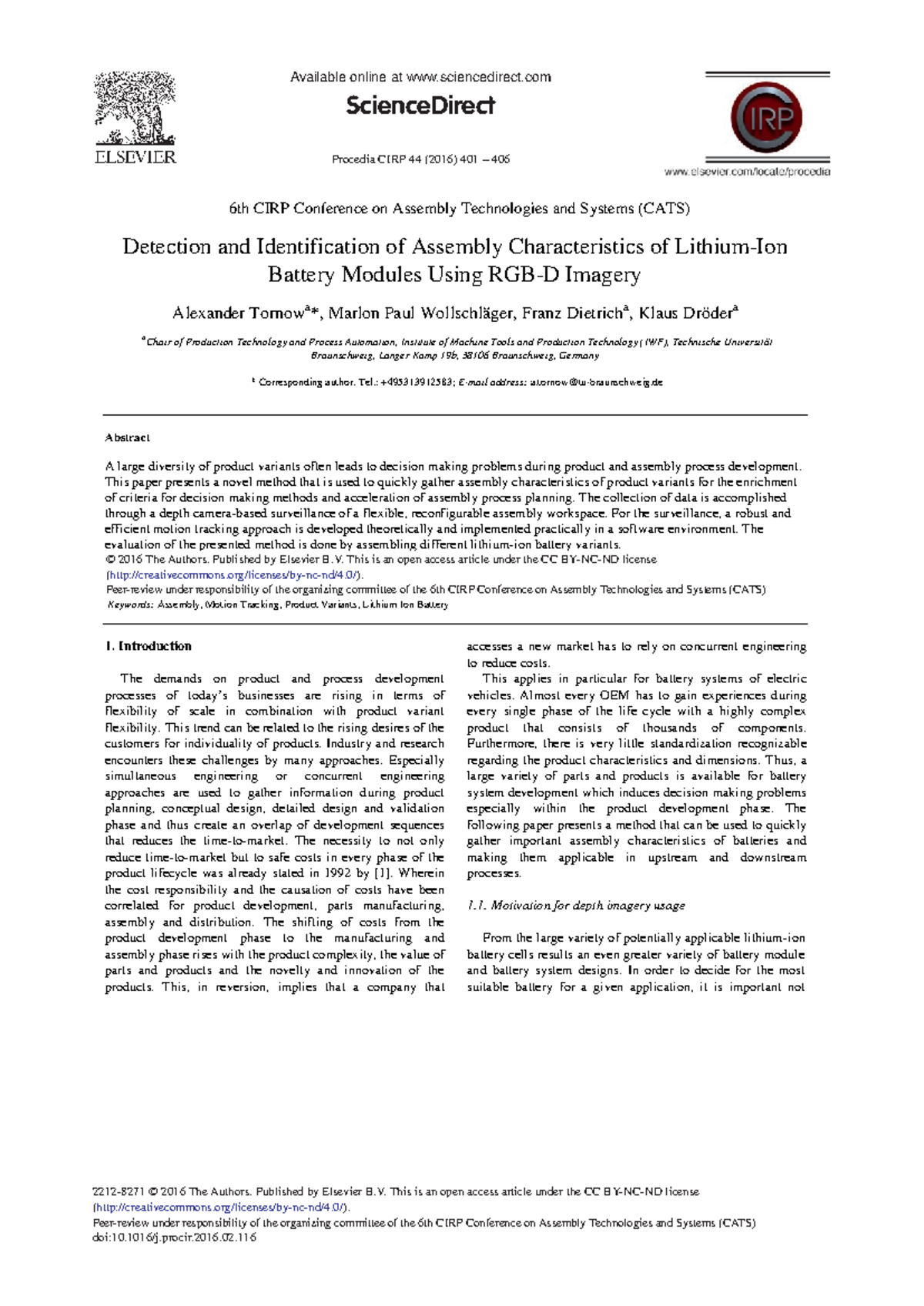 Paper 1 - Procedia CIRP 44 ( 2016 ) 401 – 406 Available online at ...