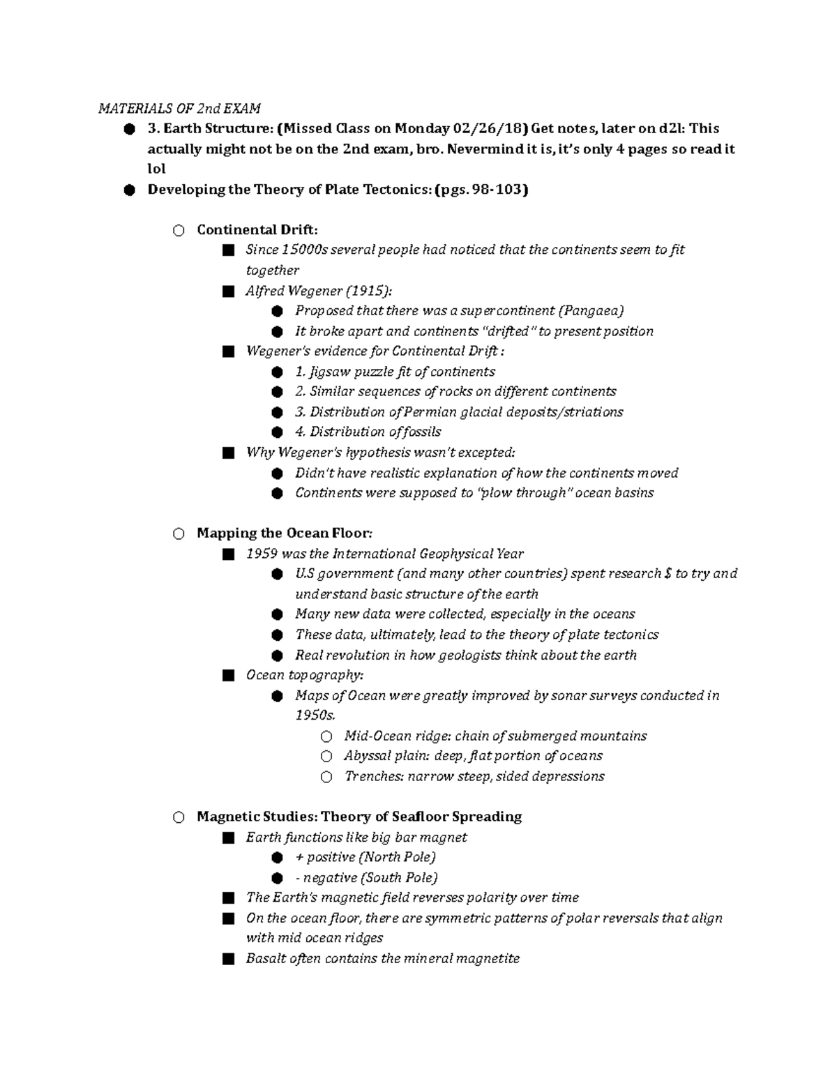 Exam 2 Chapter 4 - Dr. Maureen A. Muldoon - MATERIALS OF 2nd EXAM 3 ...
