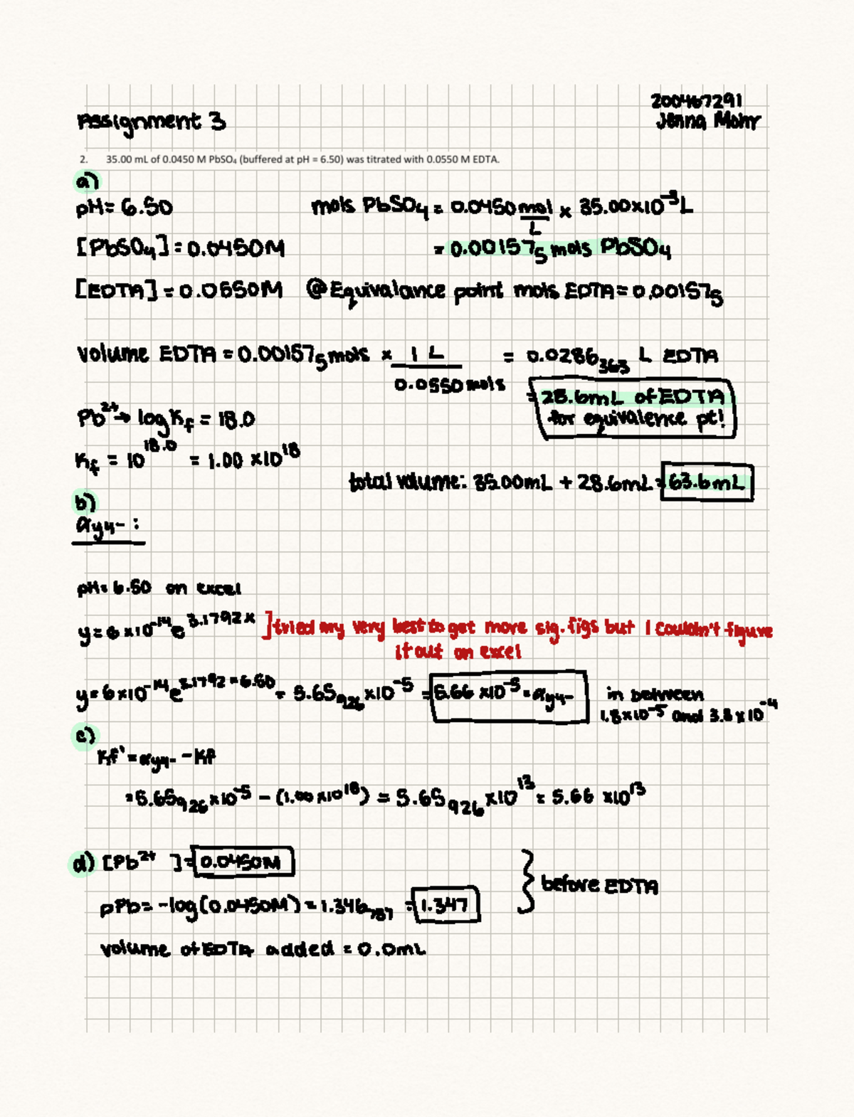 CHEM 210 Assignments - My work is based off of assignment - Assignment ...