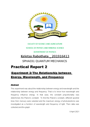 Determination of density of the solid - EXPERIMENT 1 Determination of ...