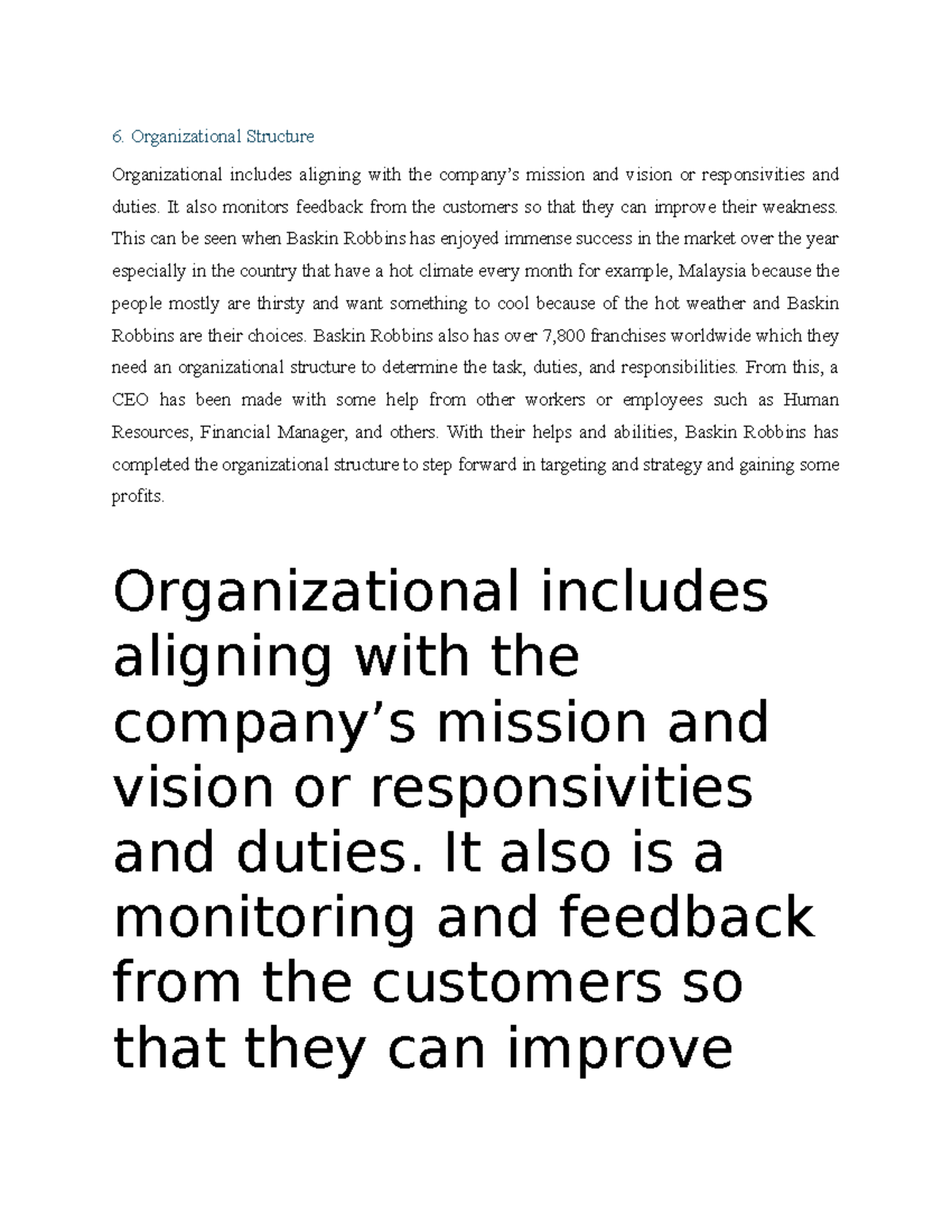 Organizational Structure - Organizational Structure Organizational ...