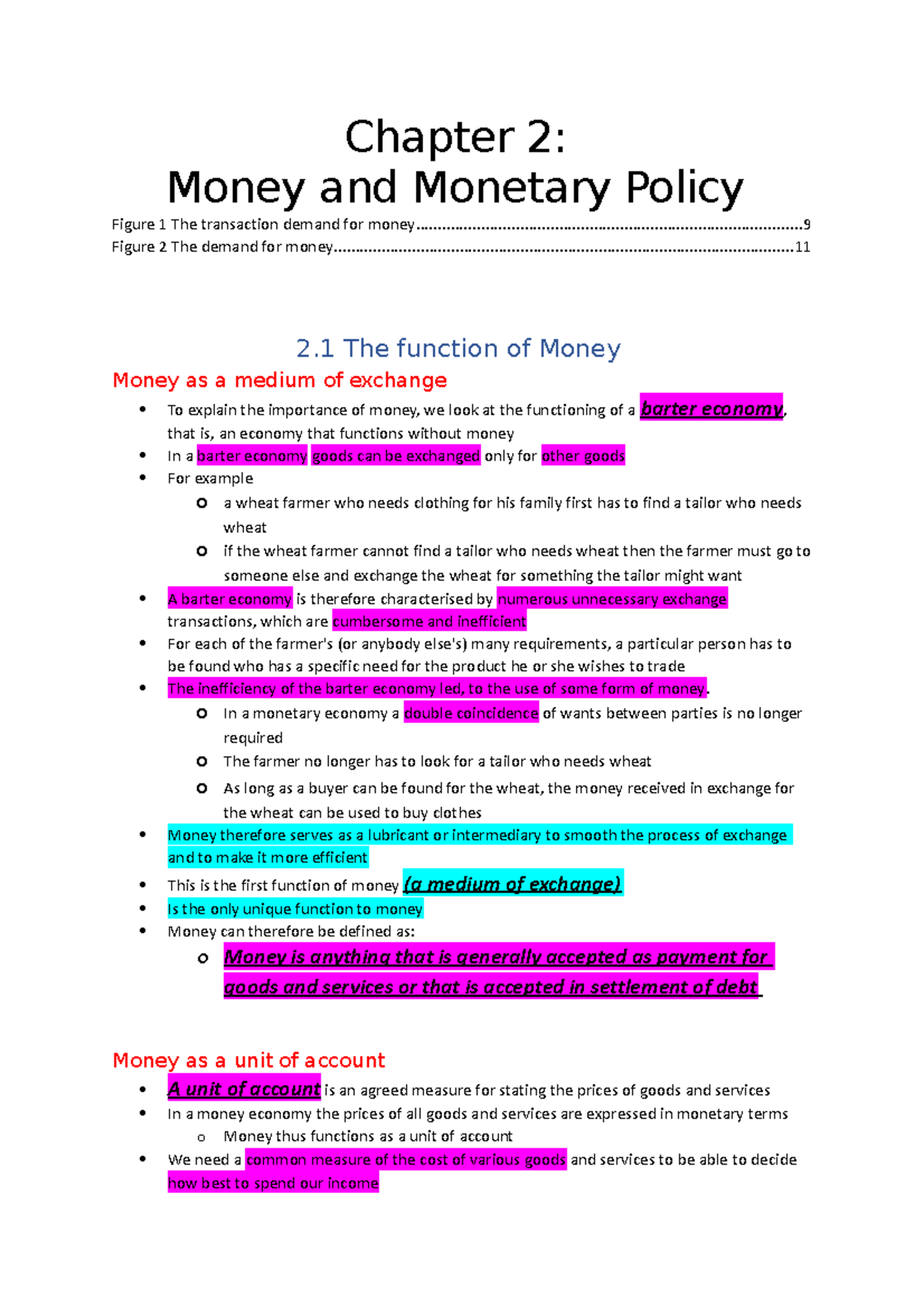Learning Unit 2 - Good notes, well organised - understanding ...