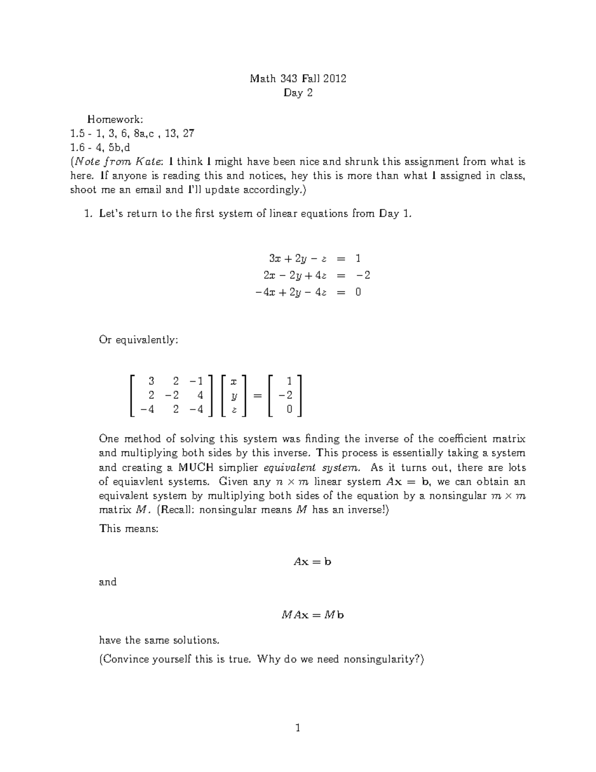 Math 343 Fall 12 Day 3 Homework - Math 343 Fall 2012 Day 2 Homework: 1 ...