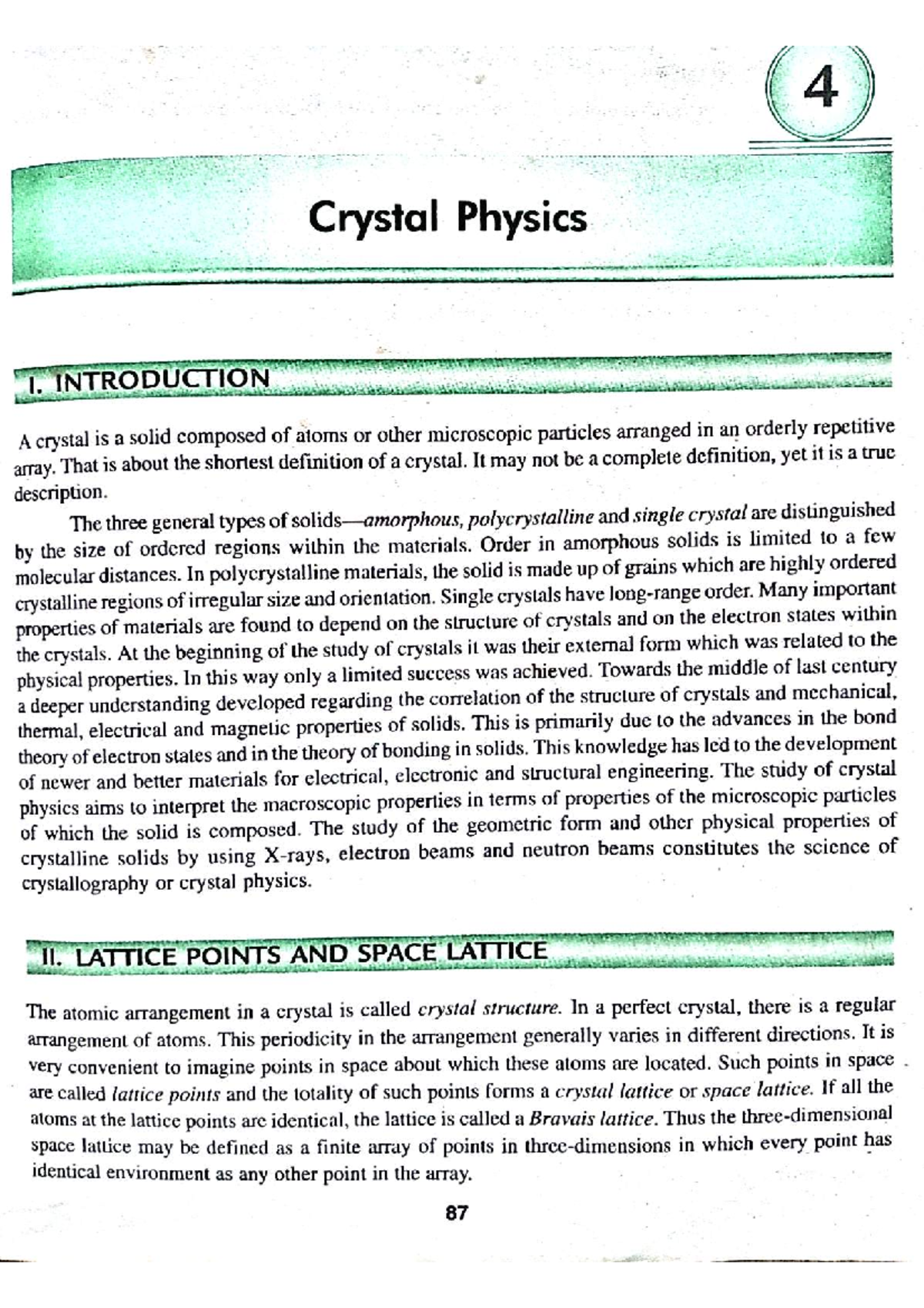 Solid state physics - Bsc Physics - Studocu