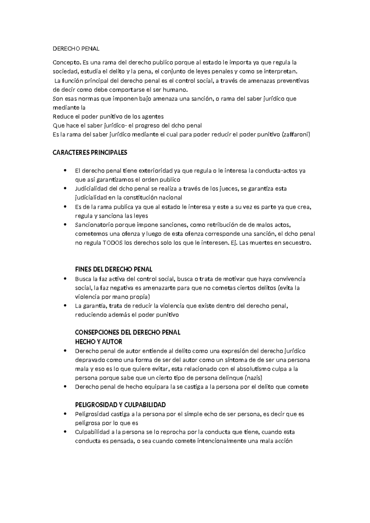 Derecho Penal - dhdhd - DERECHO PENAL Concepto. Es una rama del derecho ...