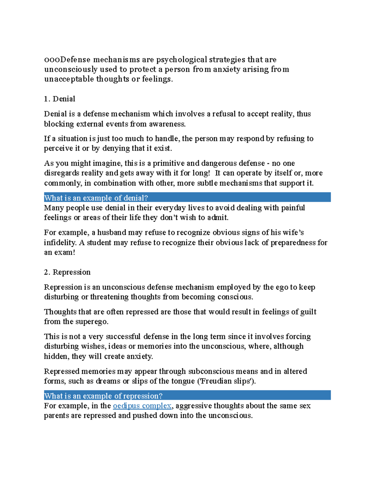 Freuds-Defense-Mechanism - 000 Defense mechanisms are psychological ...