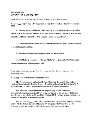 FBA BIP Form 2 task assignment - Functional Behavior Assessment Note ...