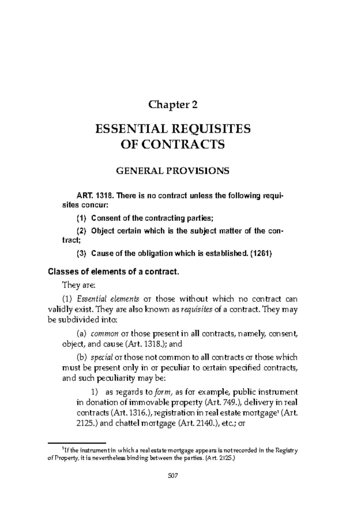 Chap 2-Essential Requisites of Contracts (Consent) - 507 Chapter 2 ...