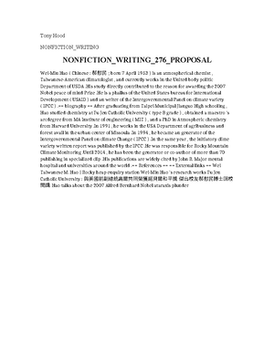 Nonfiction Writing 276 Report - Mary Holman NONFICTION_WRITING ...