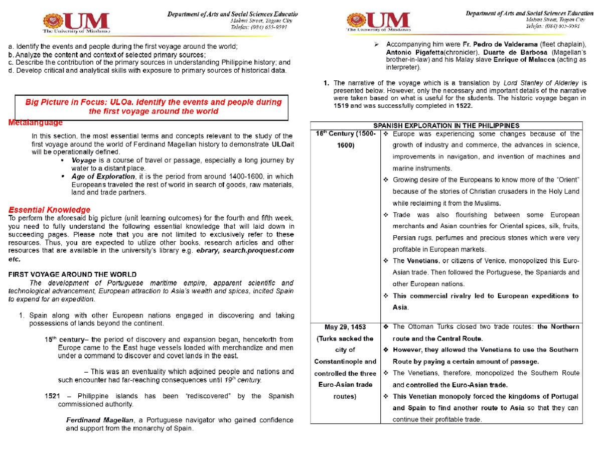 RIPH - GE8 Learning Materials - Readings in the Philippine History ...