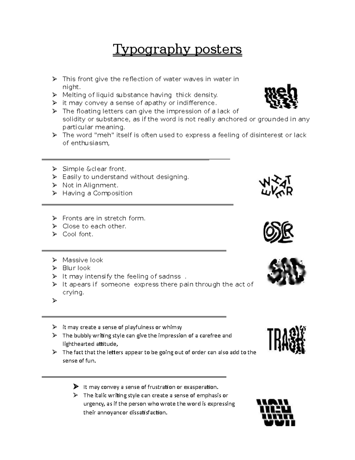 Typography posters - Important Assignment - Typography posters This ...