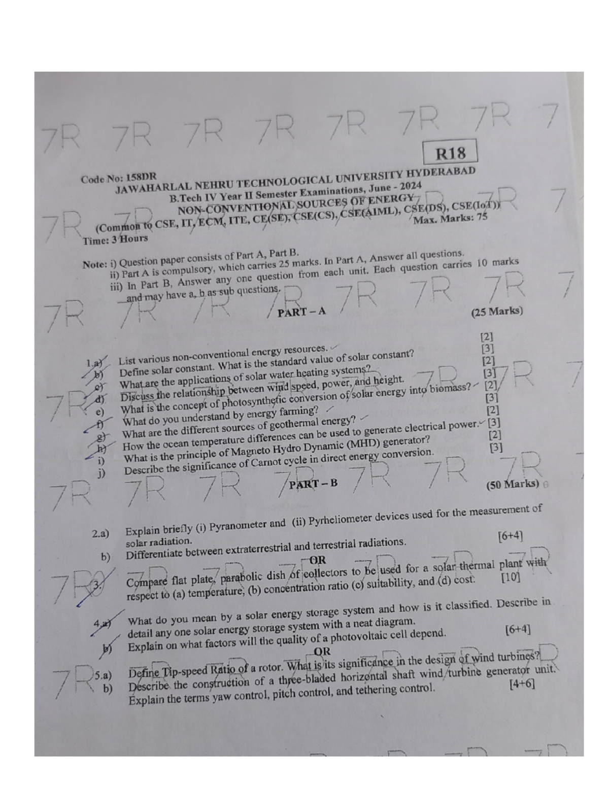 NCSE 2024 Regular Question paper CSE AI-ML - 7R 7R 7R 7R 7R 7R 7R 7 R18 ...