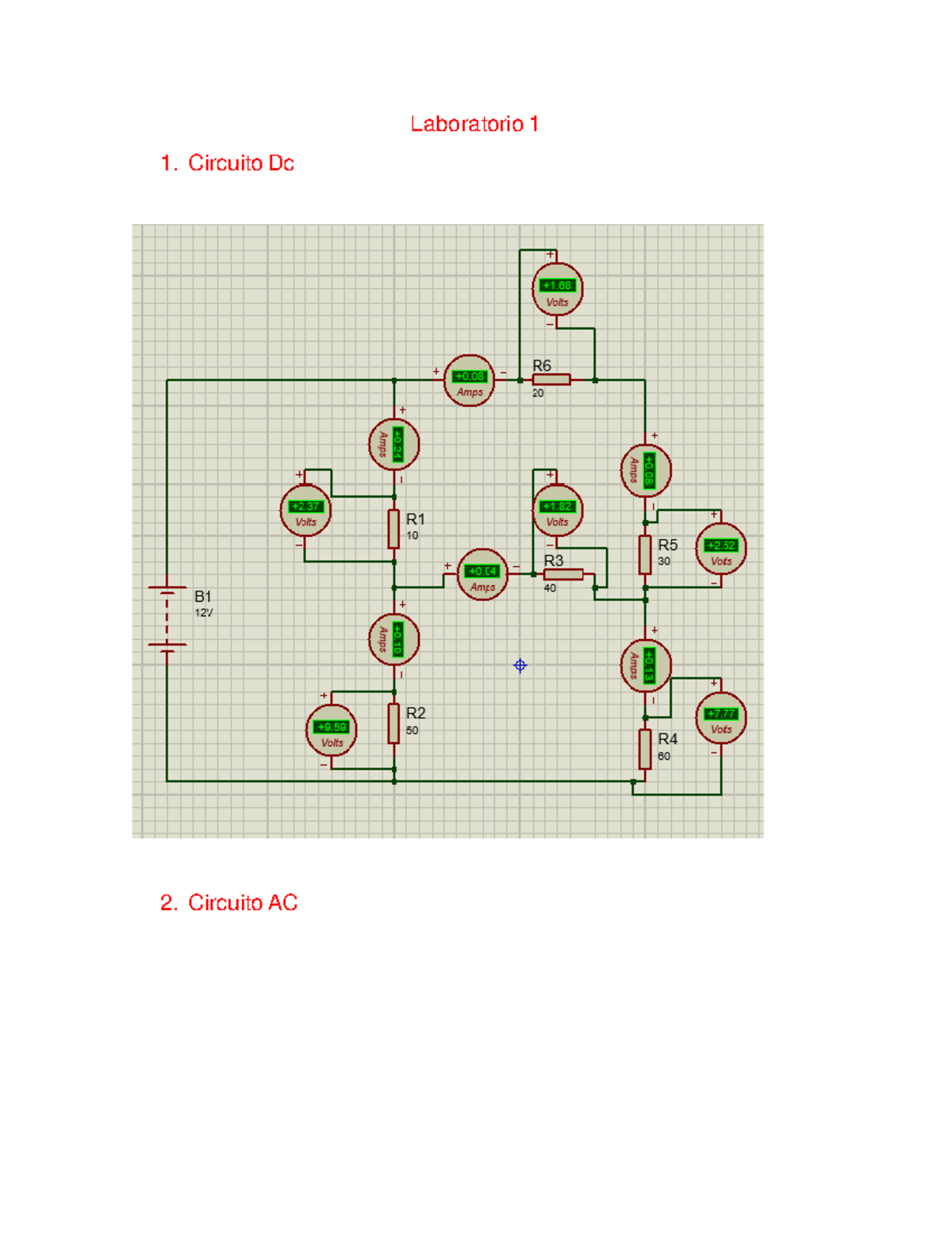 Laboratorio 1 en proteus - Laboratorio De Electronica Analoga Y Digital - Laboratorio 1 Circuito ...