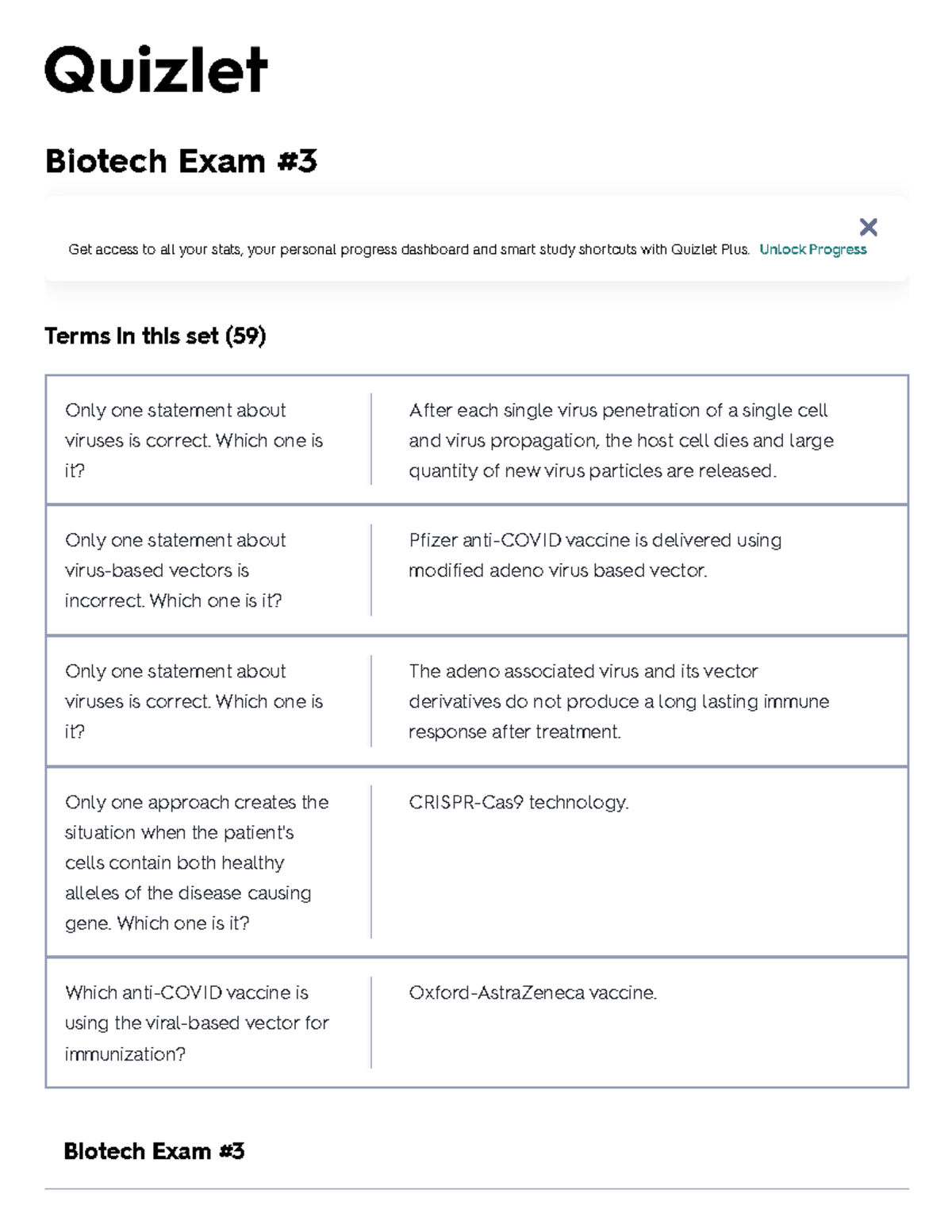 Biotech Exam #3 Flashcards Quizlet - Biotech Exam Get access to all ...