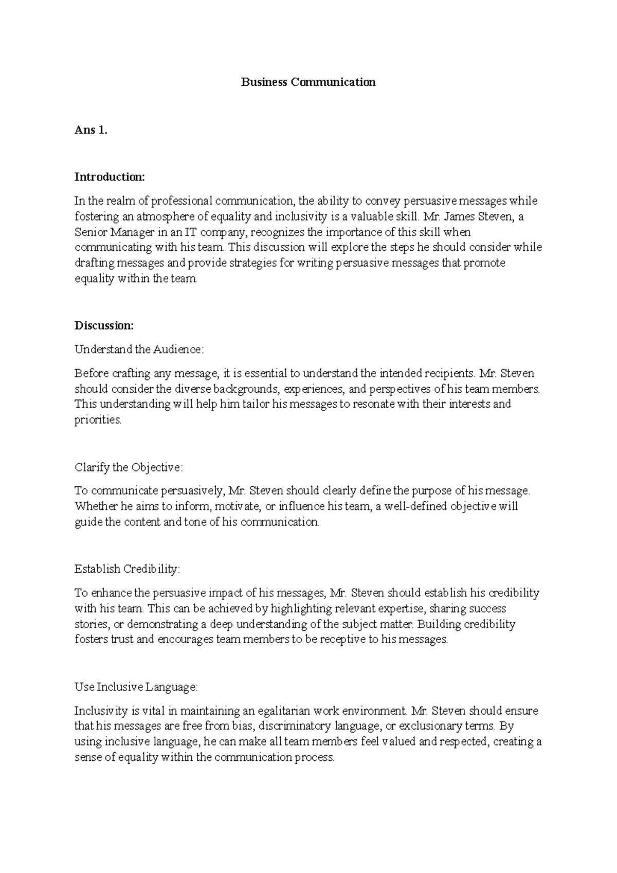 Business Communication - Introduction: In the realm of professional ...