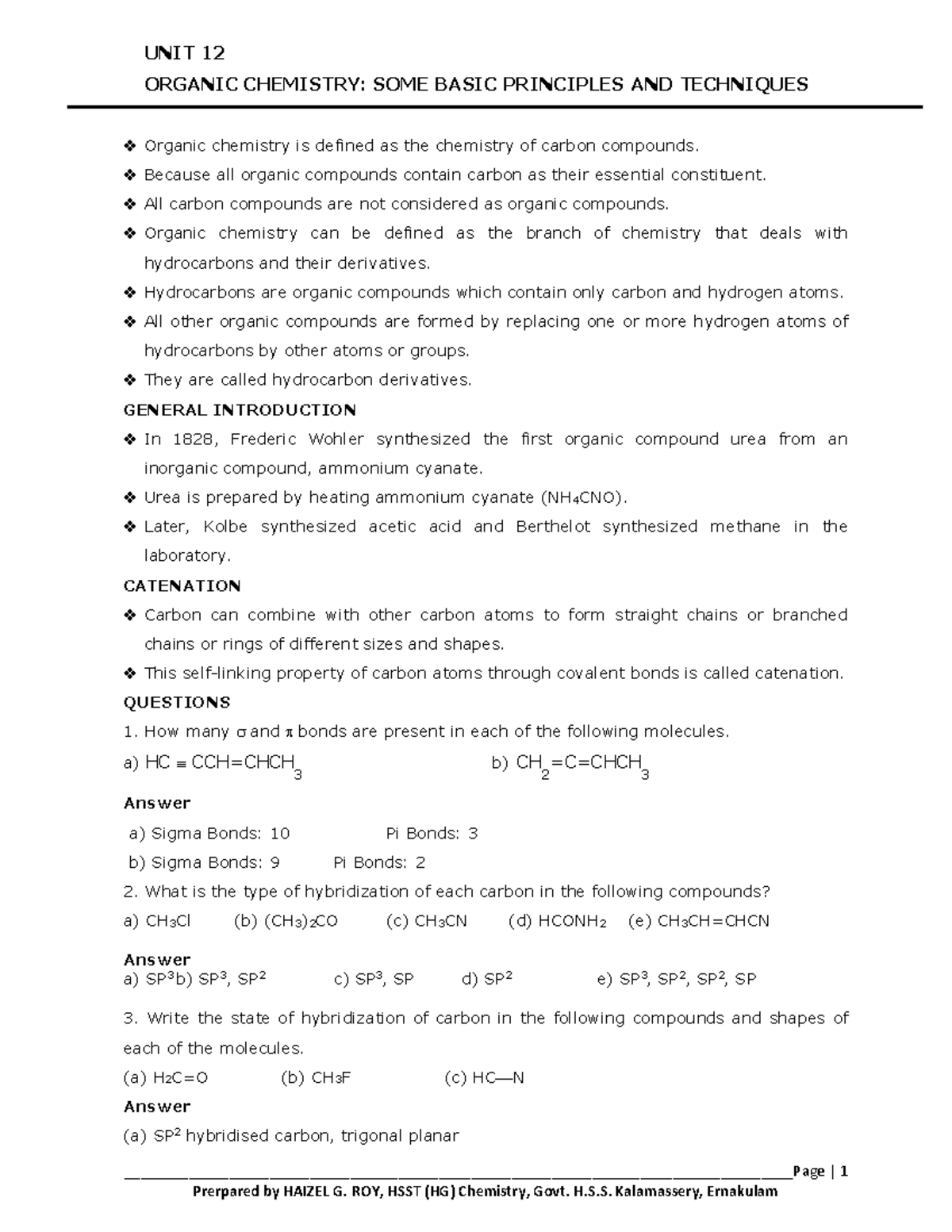12. Organic Chemistry Some Basic Principles and Techniques - - Studocu