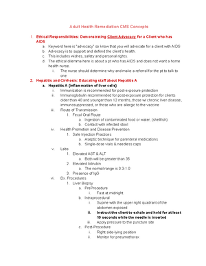 Complex CMS - CMS MATERIAL - A nurse is caring for a client who is ...