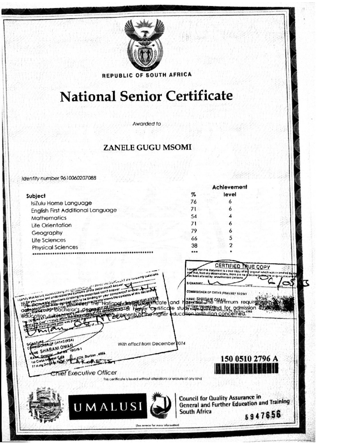 My Matric, it for Matric students - Studocu