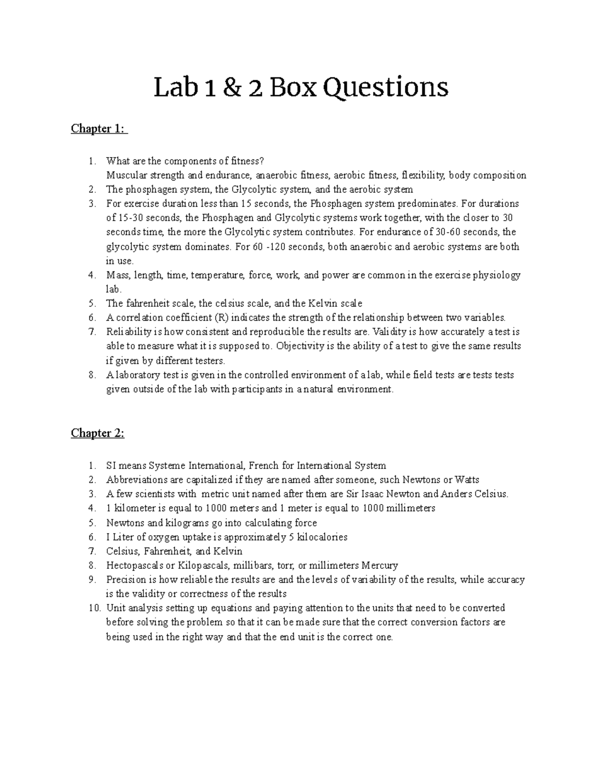 Lab 1 & 2 Box Questions - Zack Gillen Ex Phys. - Lab assignment - Lab 1 & 2 Box Questions - Studocu