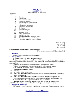 Citation and description of parties - civil procedure - Civil ...