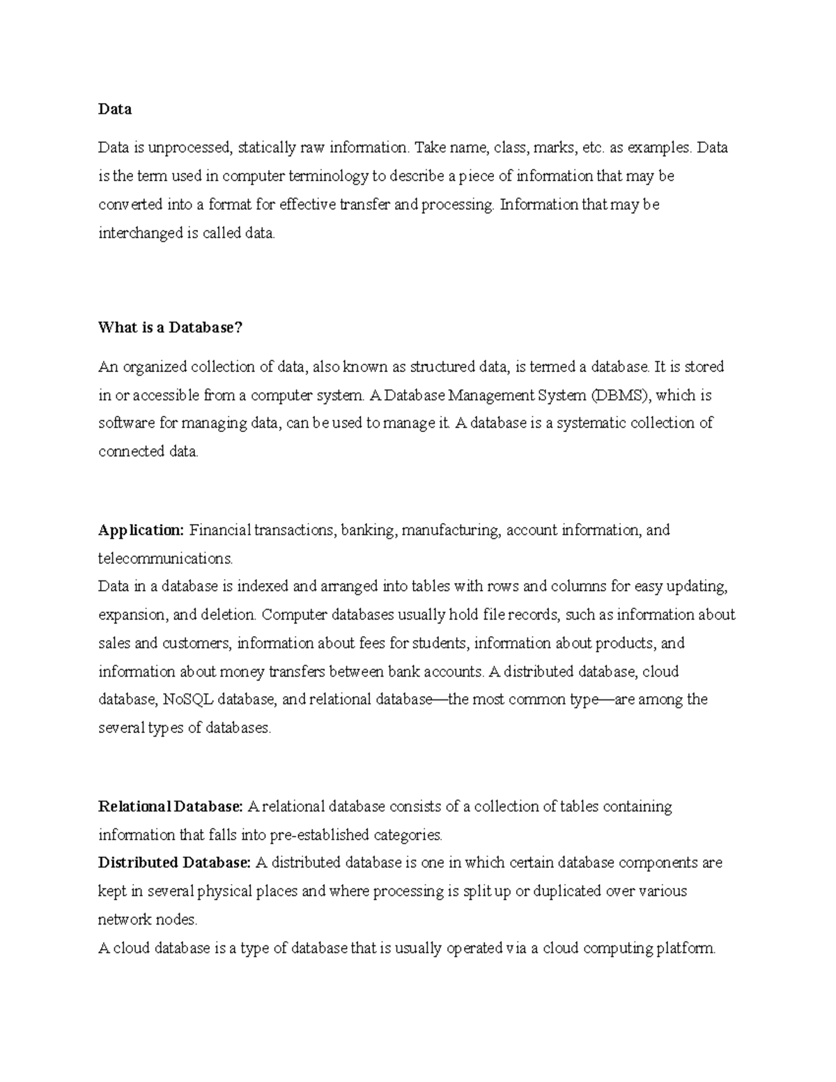 What is Data in the field of information technology - Data Data is ...