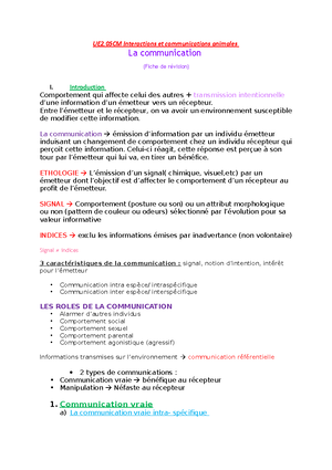2.05 intercation et communication animal - 2 Interactions et ...