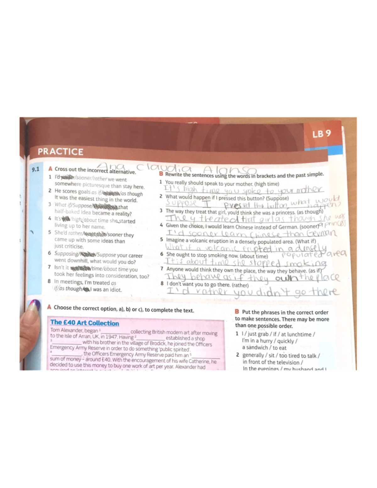 Classwork April 19th - Página del libro - Inglés remedial V - Studocu